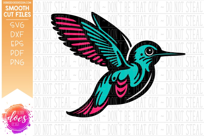 Hummingbird SVG Digital Cut Files HTV Svg Vinyl Decal - Etsy