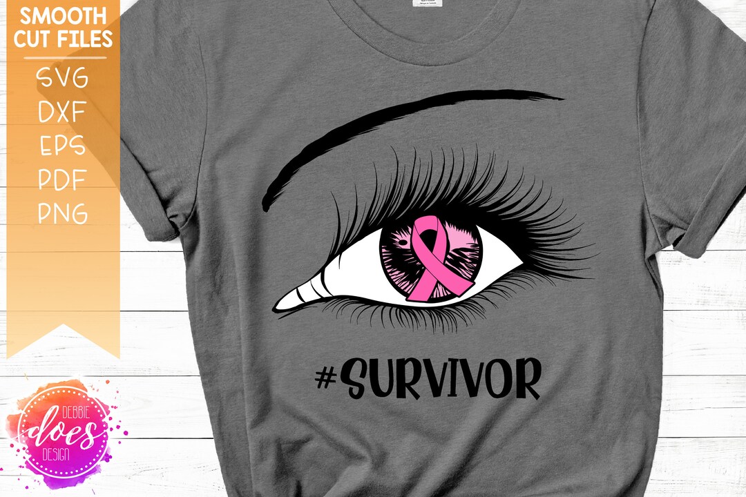 Survivor Awareness Ribbon Eye Design - SVG File | Digital Cut File ...