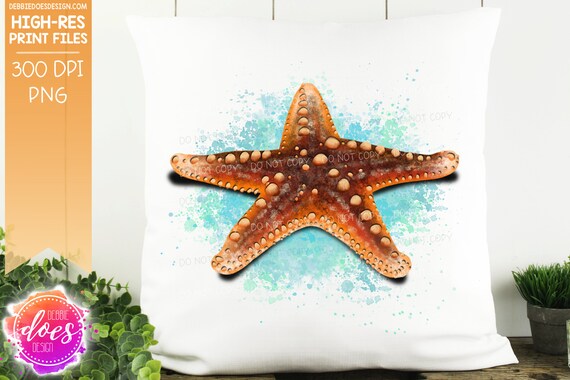 Hand Drawn Starfish 2 versions Sublimation/Printable | Etsy