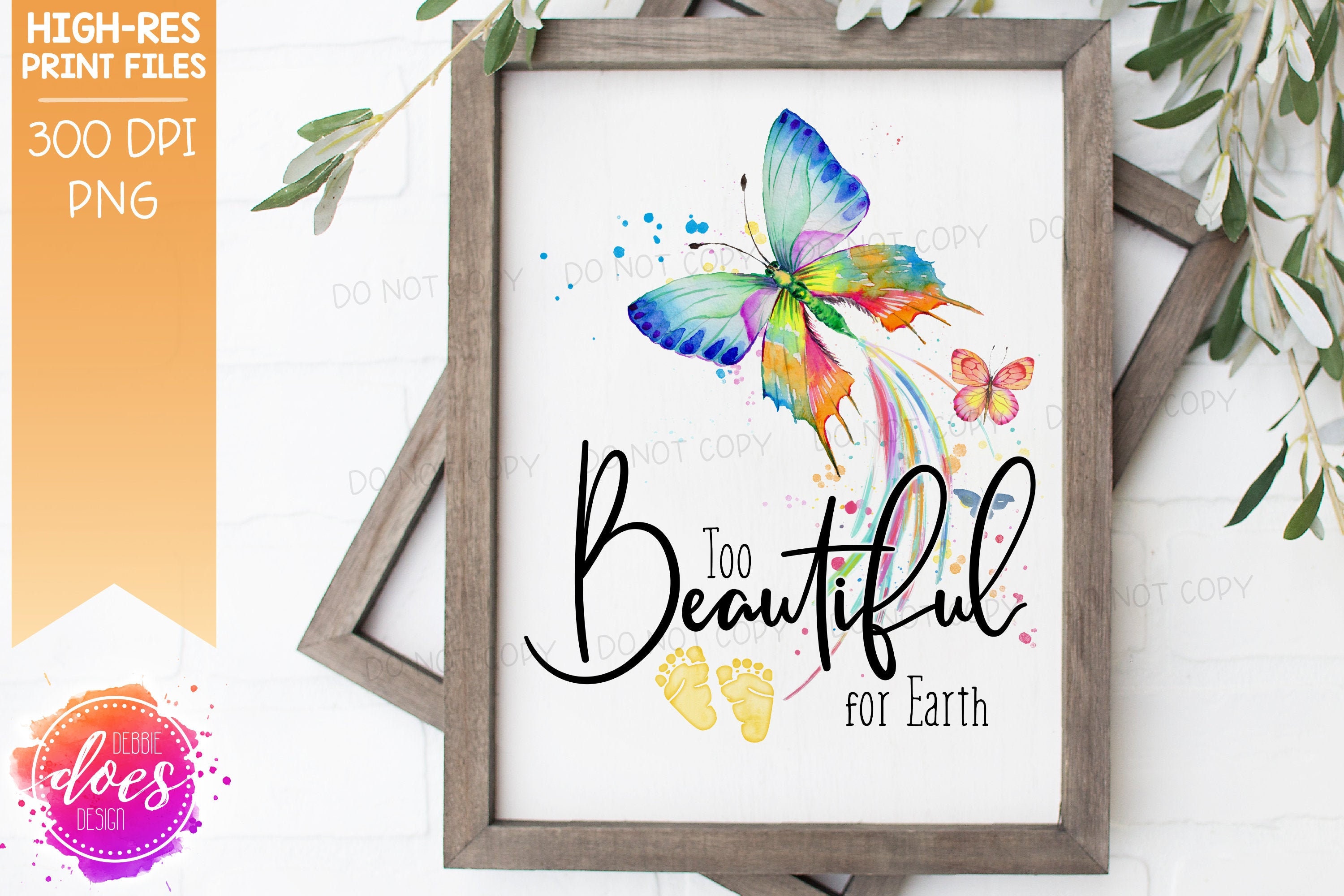 Too Beautiful for Earth Butterflies Includes 4 Designs | Etsy