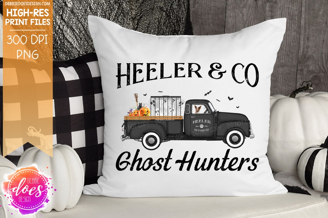 Heeler Red Dog Ghost Hunters Truck Sublimation/printable Design Instant ...