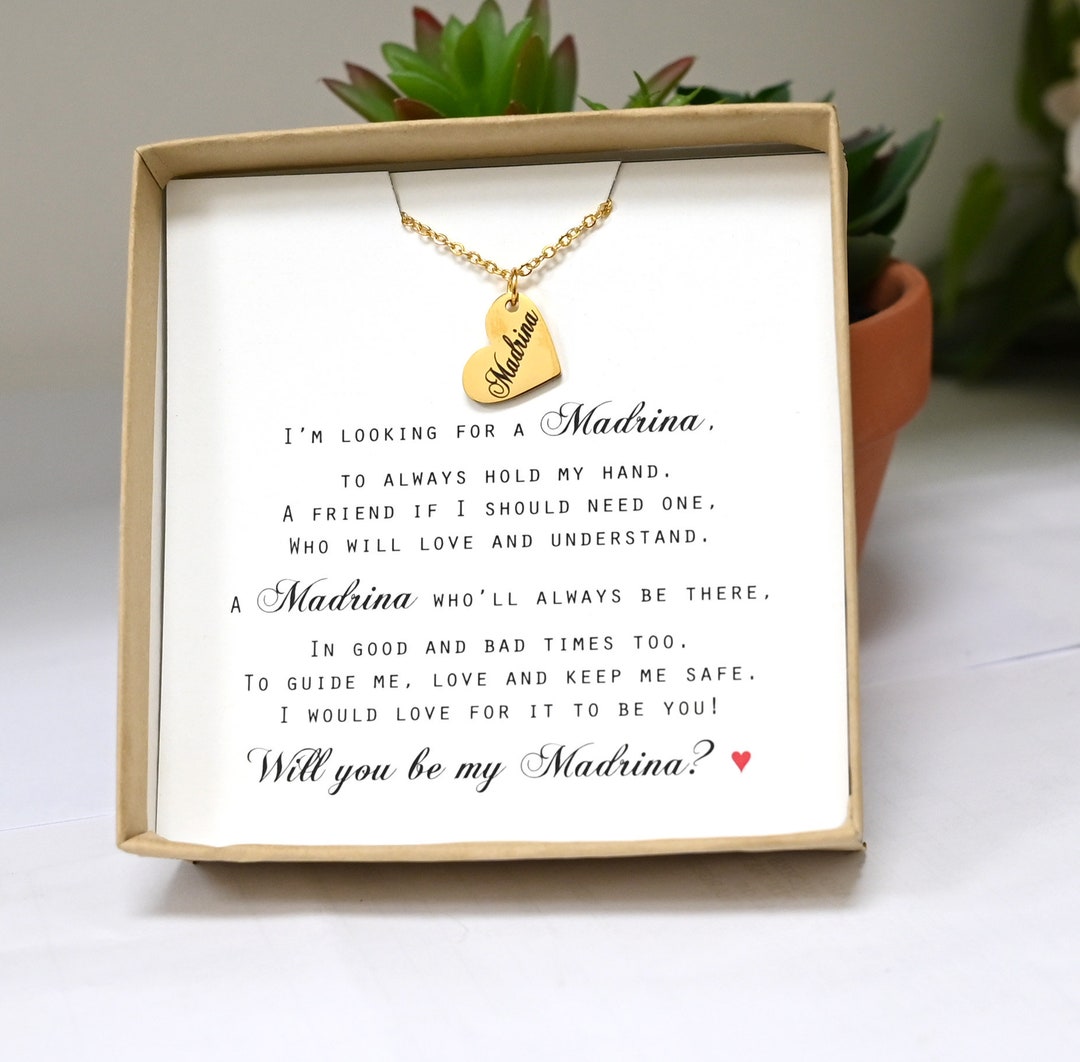 Personalized Madrina Godmother Gift Godmother Proposal Gift Godmother ...