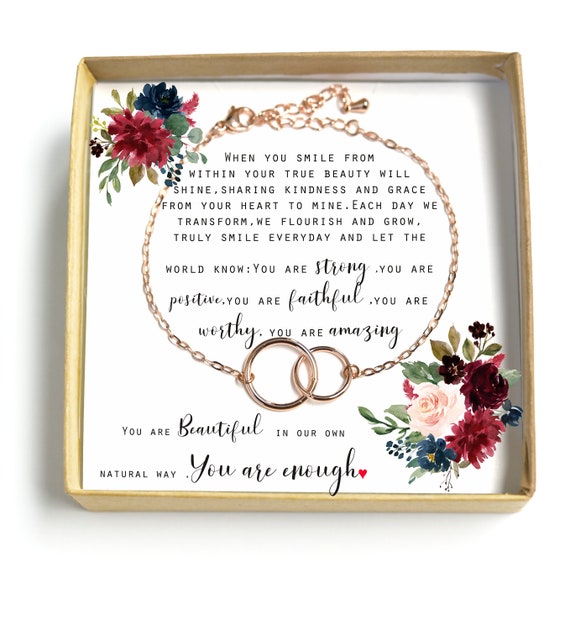 Affirmation Gift Affirmation Necklace You Are Enough | Etsy