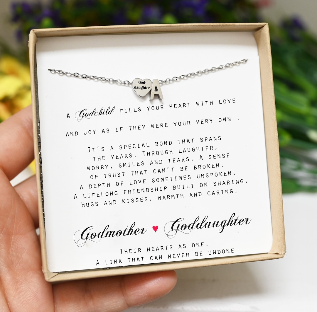 Goddaughter Necklace Goddaughter Baptism Gift Goddaughter Birthday ...