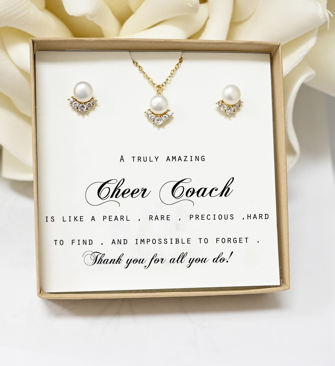 Gift for Her Cheer Coach Appreciation Necklace Gift Jewelry Gift Gift ...