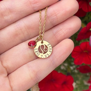 Golden Birthday Gift Necklace Happy Golden Birthday Personalized ...