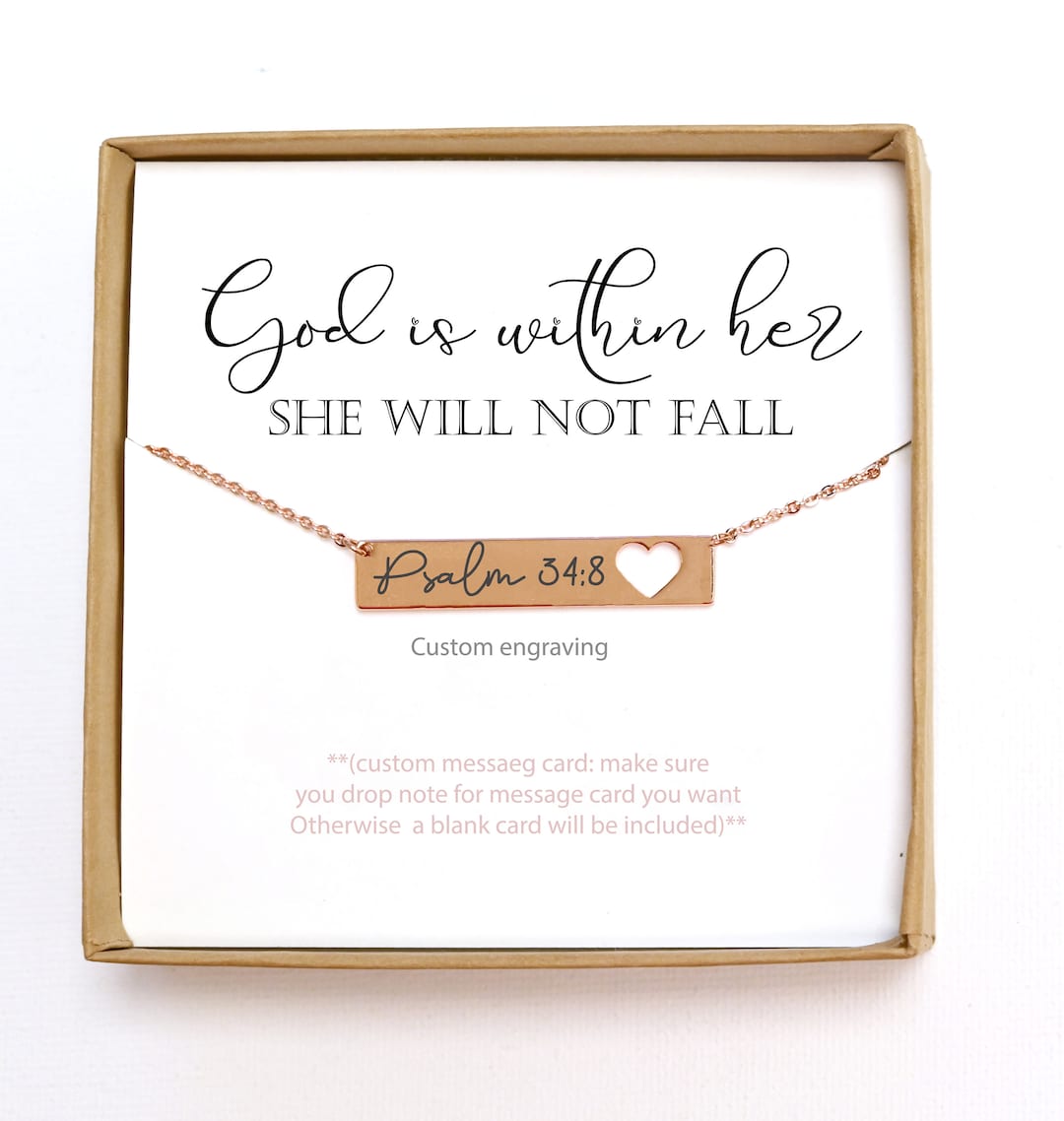 God is Within Her She Will Not Fall Christian Gifts for Her Bible Gift ...