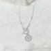 Silver Compass Necklace, Paperclip Chain Necklace With Toggle Closure ...