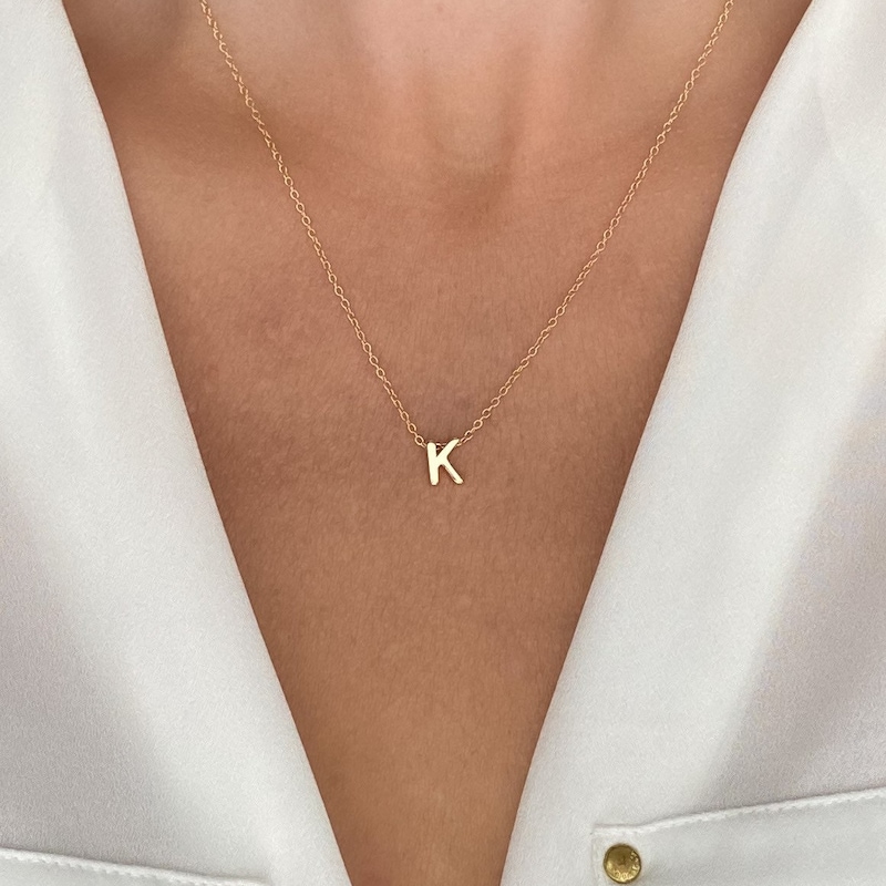 Womans Inital Necklace - Etsy