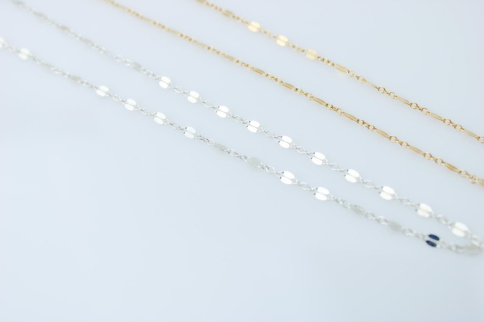 14k Gold Filled Necklace Lace Chain Necklace Lace Chain - Etsy