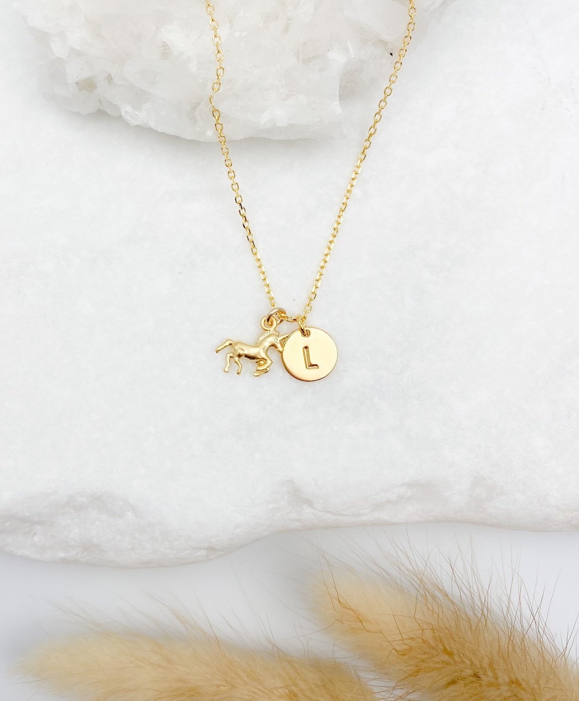 Personalized Birthday Gift for Girls, Unicorn Necklace, Charm Necklace ...