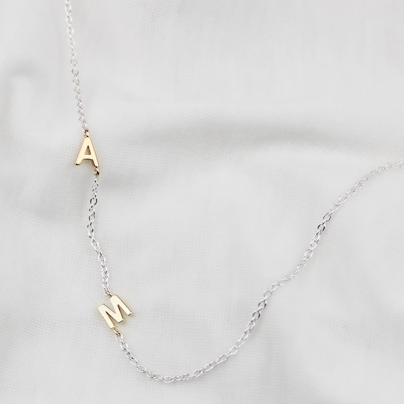 Two Tone Womans Necklace - Etsy