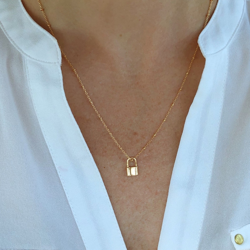 Padlock Necklace - Etsy