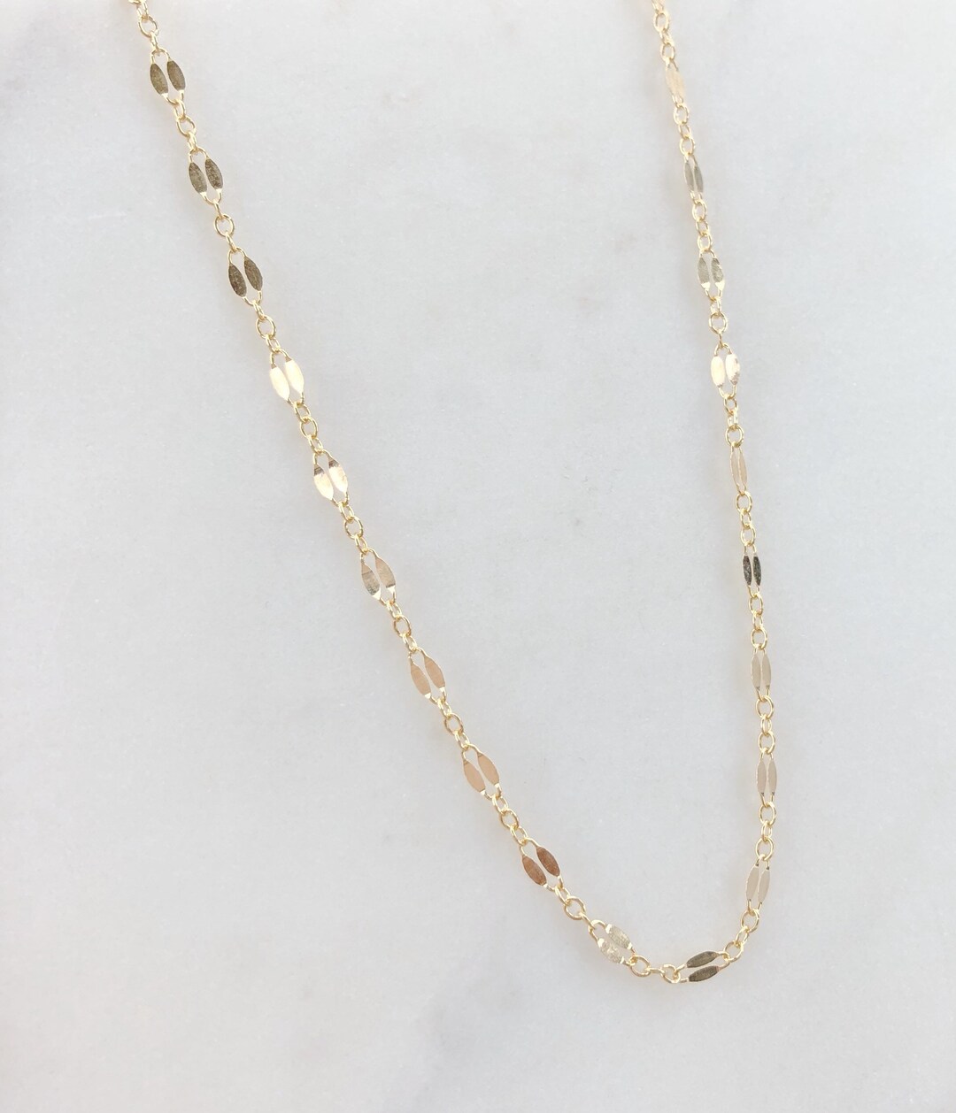 14k Gold Filled Necklace, Lace Chain Necklace, Lace Chain, Choker ...