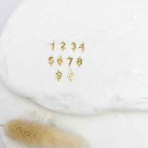 Number Necklace, Gold Necklace, Silver Necklace, Dainty Necklace ...