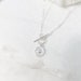 Silver Compass Necklace, Paperclip Chain Necklace With Toggle Closure ...