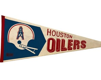Houston Oilers Pennant - Etsy