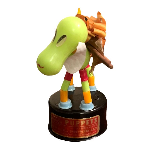 Vintage '60s Psychedelic Dog Push Button Puppet by Kohner - Etsy