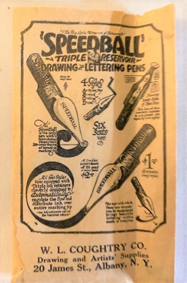 Vintage Speedball Pen Nibs Various Types Fifteen in All | Etsy