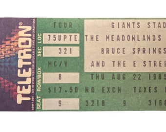 Bruce Springsteen Ticket - Etsy