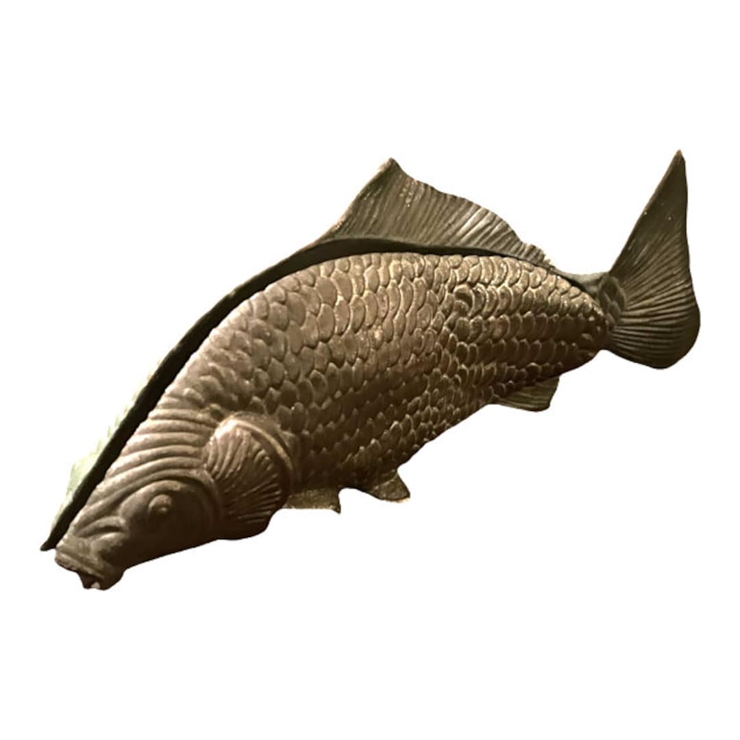Vintage '70s Silver Metal Fish Letter Holder - Etsy