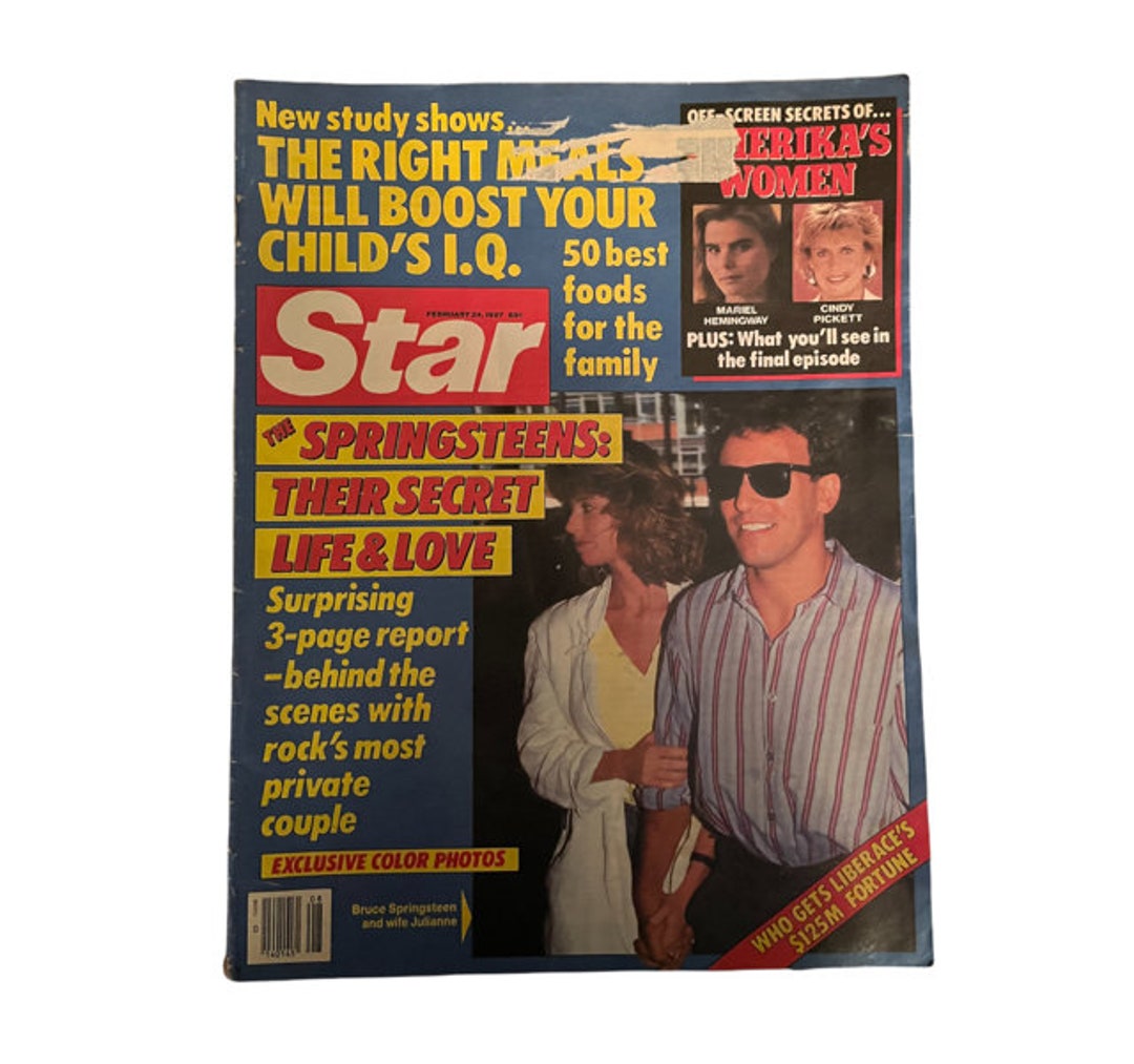 Vintage February 24, 1987 Star Magazine With Bruce Springsteen on the ...