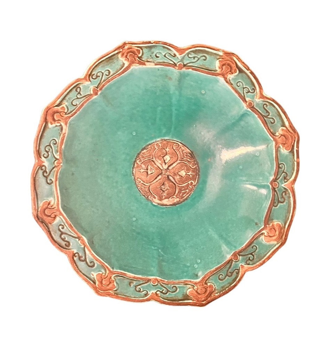 Vintage '50s Urbano Zaccagnini Signed Italian Pottery Dish, 9.25 Across ...