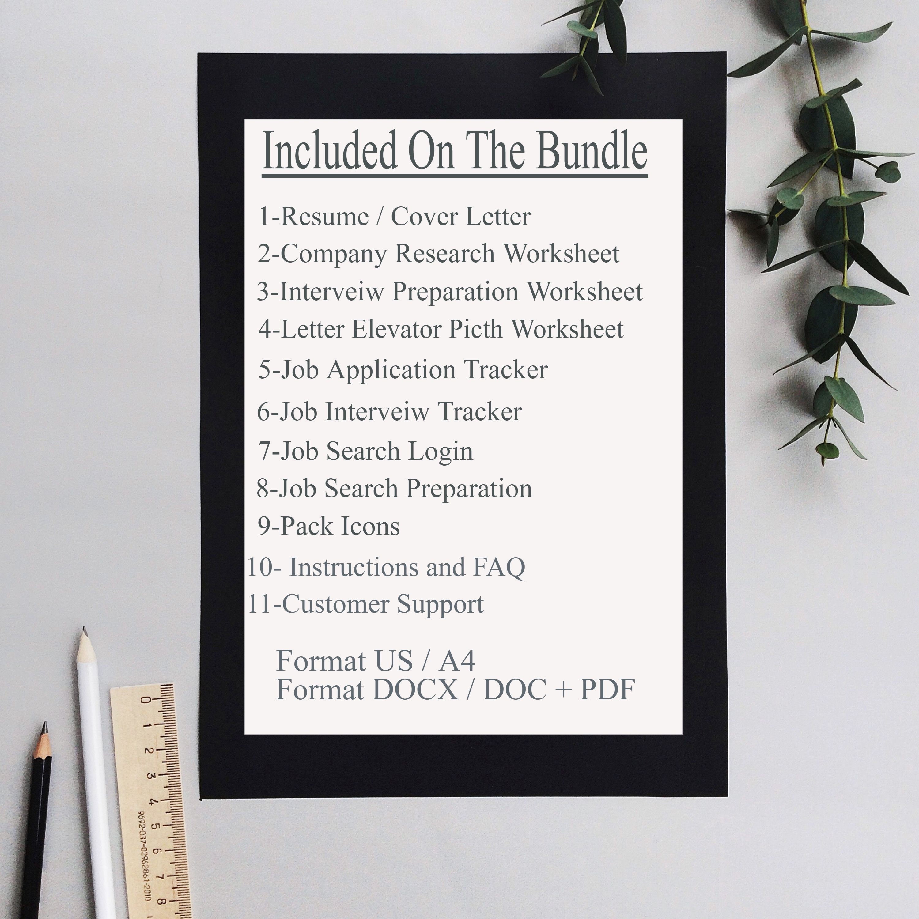 Creative CV Template in "word" and "pages" Format Fully Customizable ...