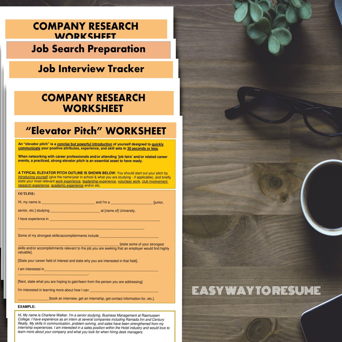Creative CV Template in "word" and "pages" Format Fully Customizable ...