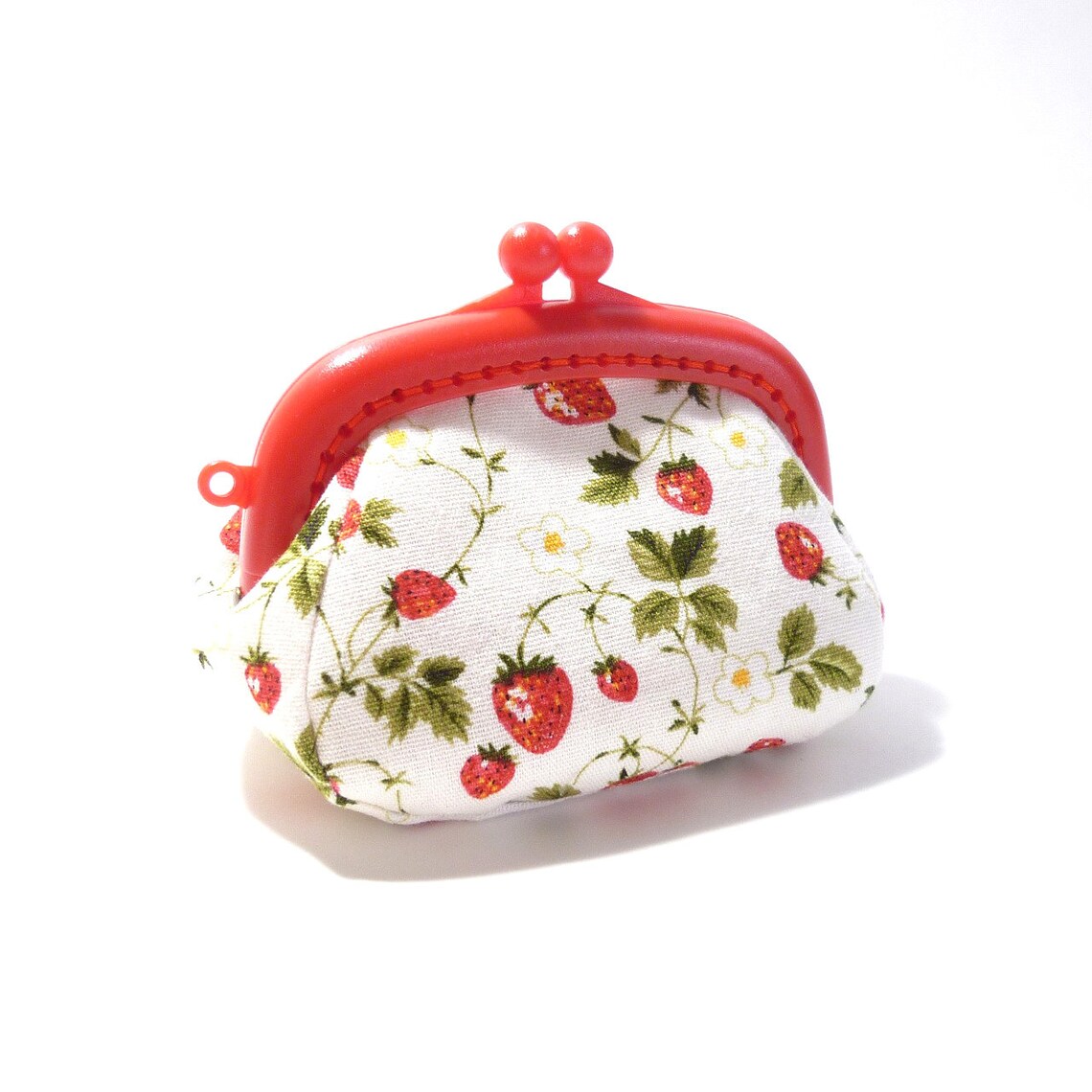 Strawberry Plastics Frame Coin Purse Kiss Lock Purse - Etsy