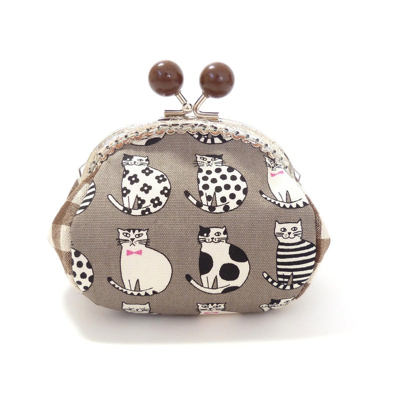 Sitting Cats, Metal Frame Purse, Kiss Lock Purse, Cute Pouch - Etsy
