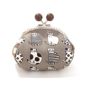 Sitting Cats, Metal Frame Purse, Kiss Lock Purse, Cute Pouch - Etsy