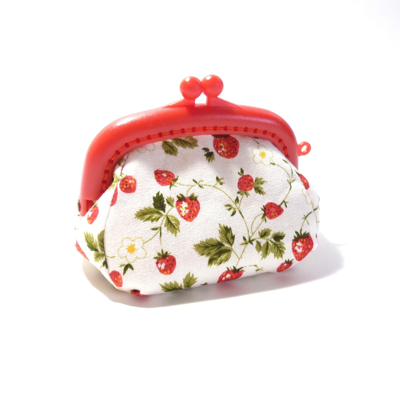 Strawberry, Plastics Frame Coin Purse, Kiss Lock Purse - Etsy