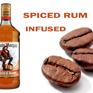 Spiced Rum Infused Coffee, Fresh Roasted Coffee With Rum - Etsy