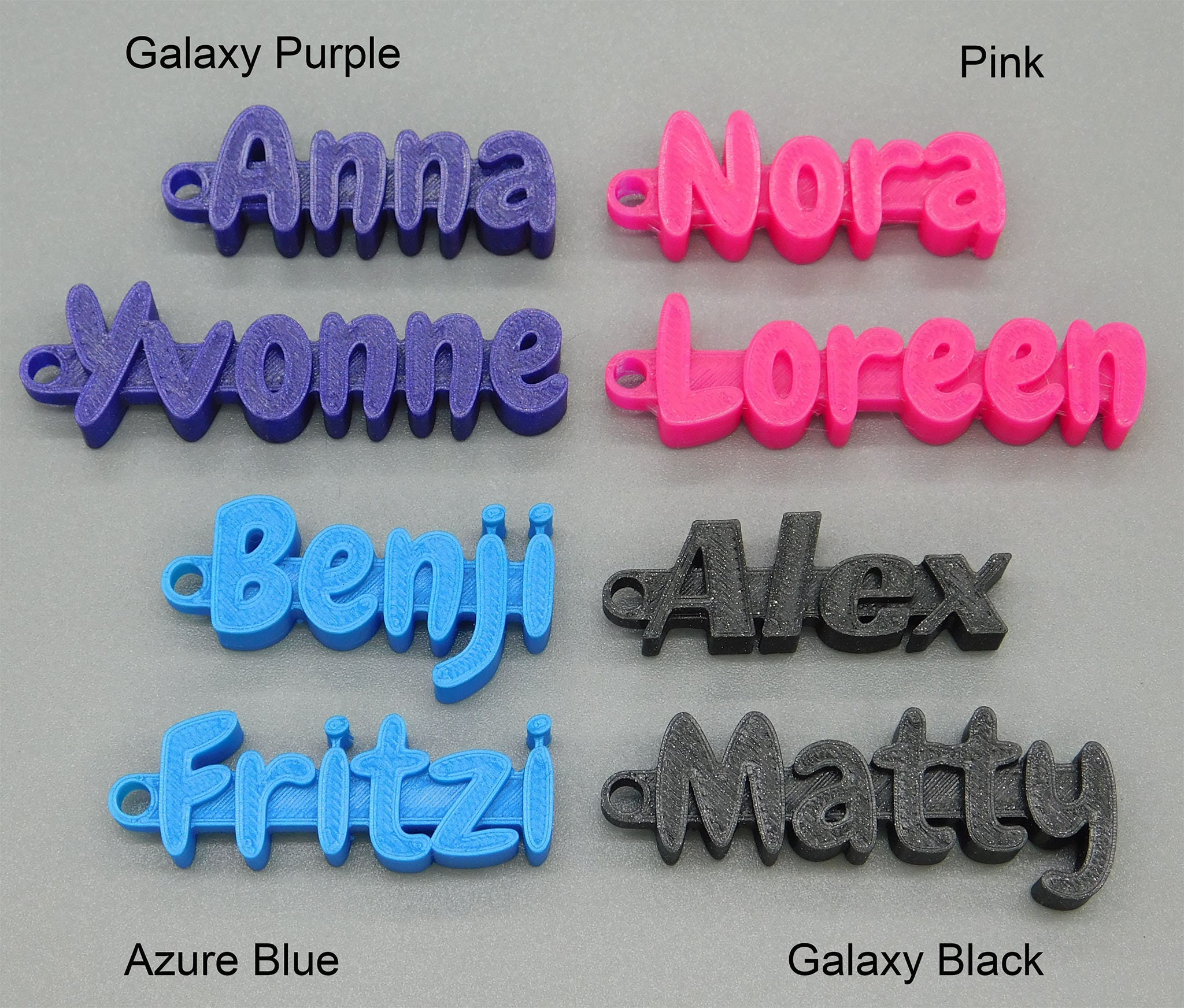 Personalized 3d Printed Key Chain blocky - Etsy