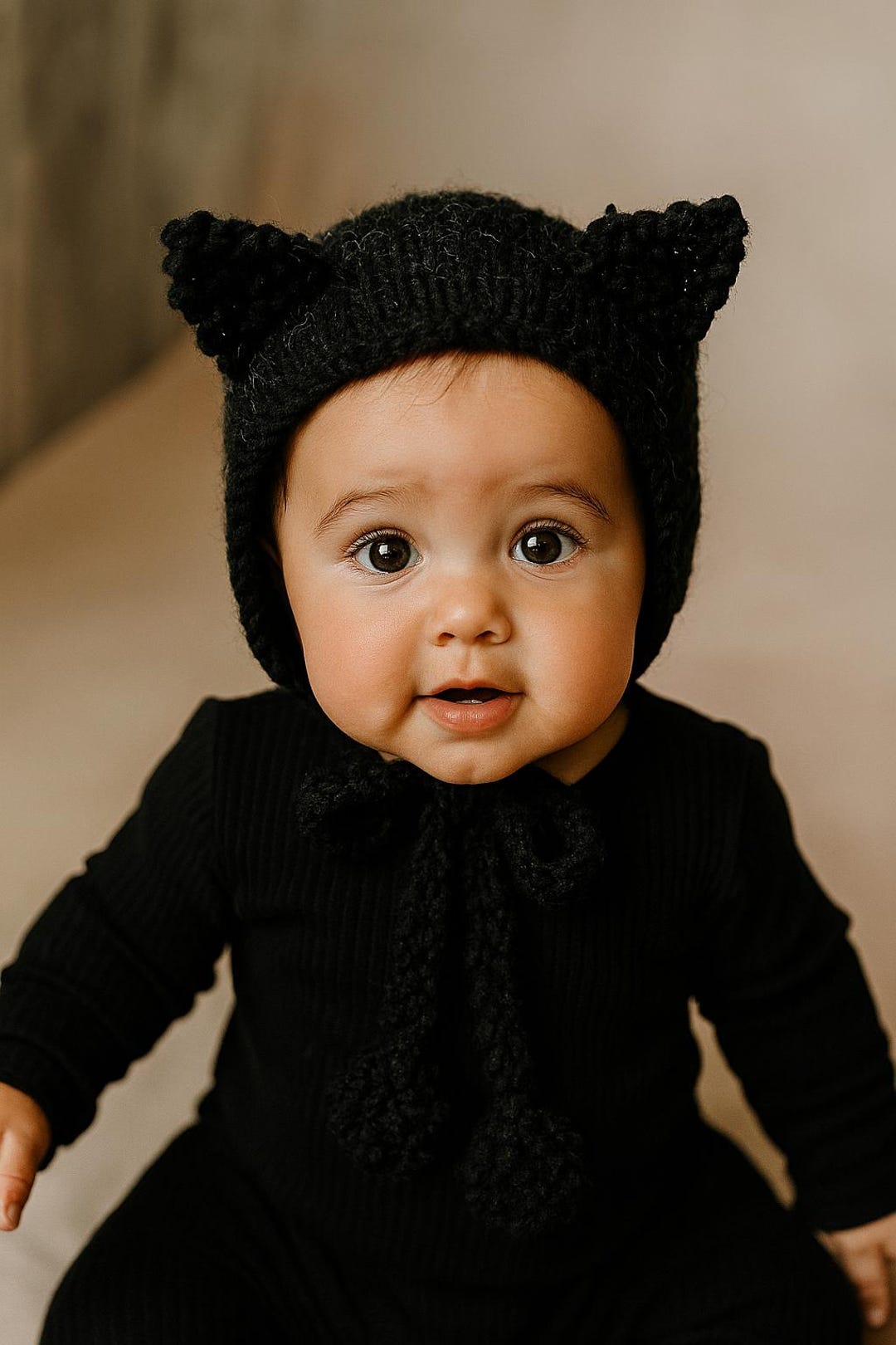 Chunky Knit Cat Bonnet Pattern – Beginner Baby Hat, Sizes 0-3M to 3T ...