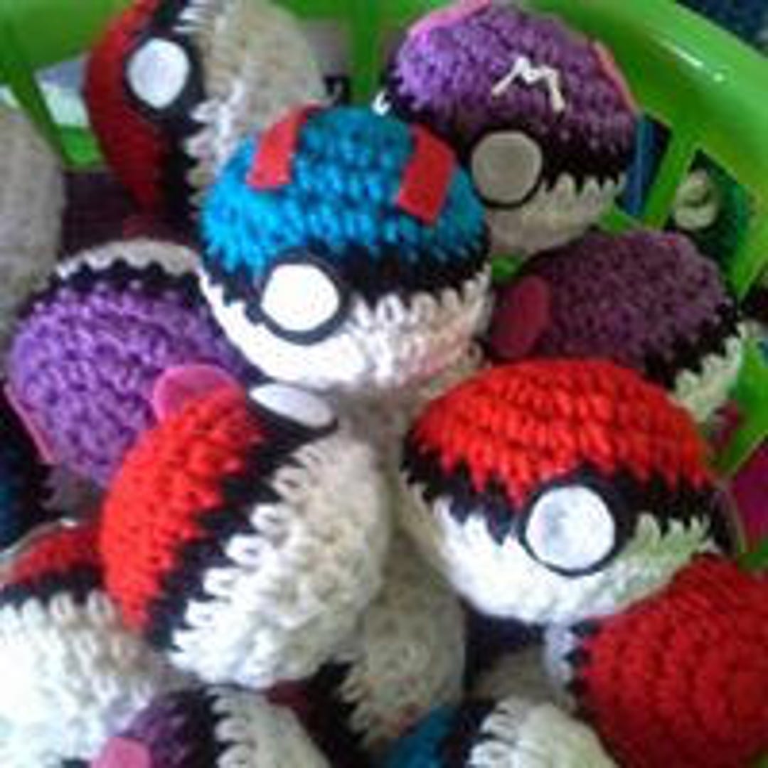 Pokeball Plushie - Etsy