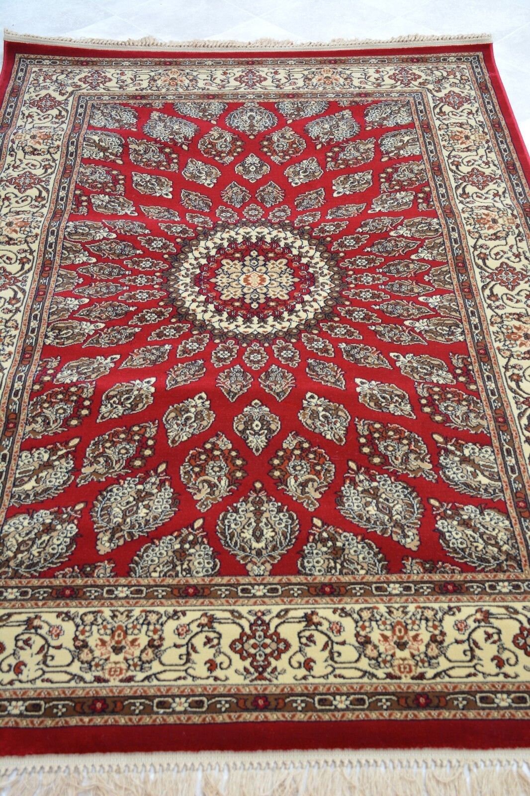 Traditional Maroon Red Thick Heavy Dense Luxury Vintage Turkish Rug ...