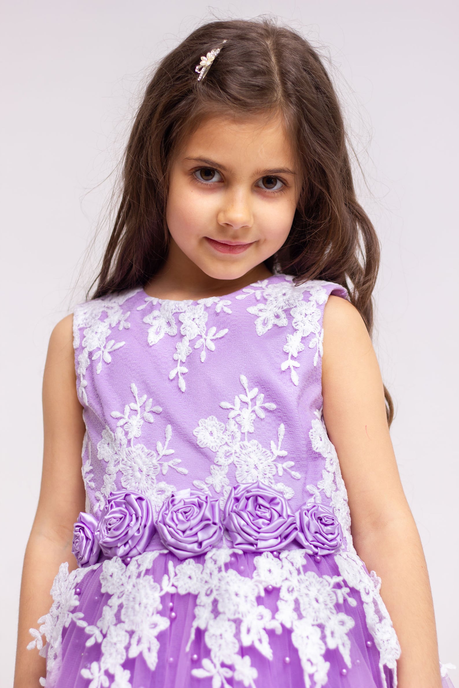 Lilac Flower Girl Dress Lavender White Lace Flower Girl Dress Etsy