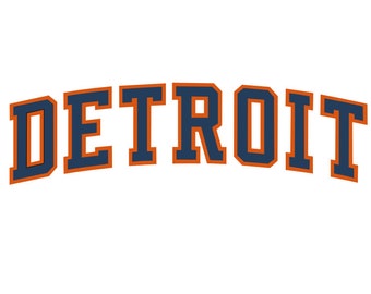 Iron on Detroit Decal - Etsy