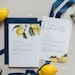 Sample Card “lemon Summer Wedding” – Mediterranean Wedding Stationery ...