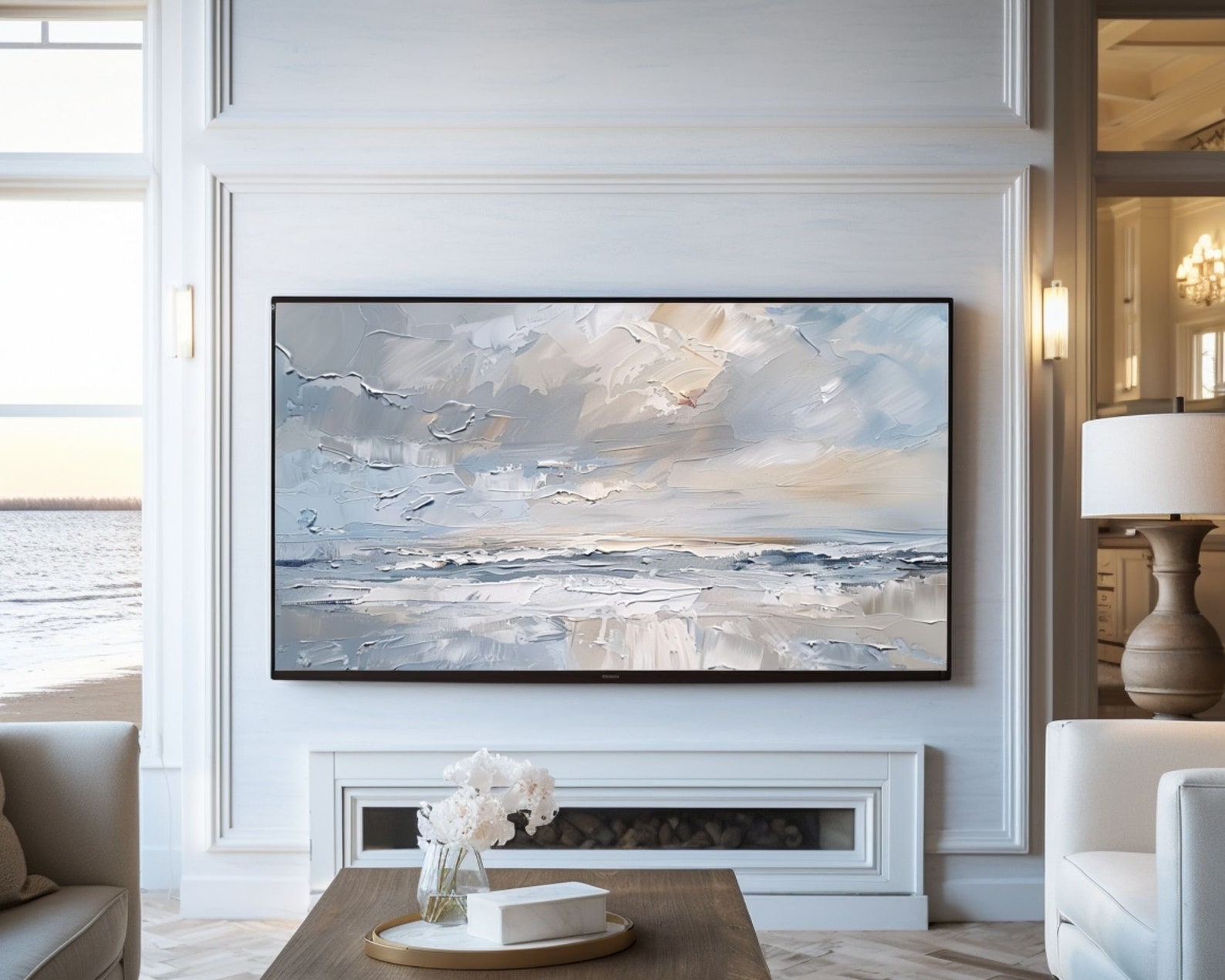 Ocean Tv Art, Beach Frame Tv, Frame Tv Art Coastal, Summer Frame Tv ...
