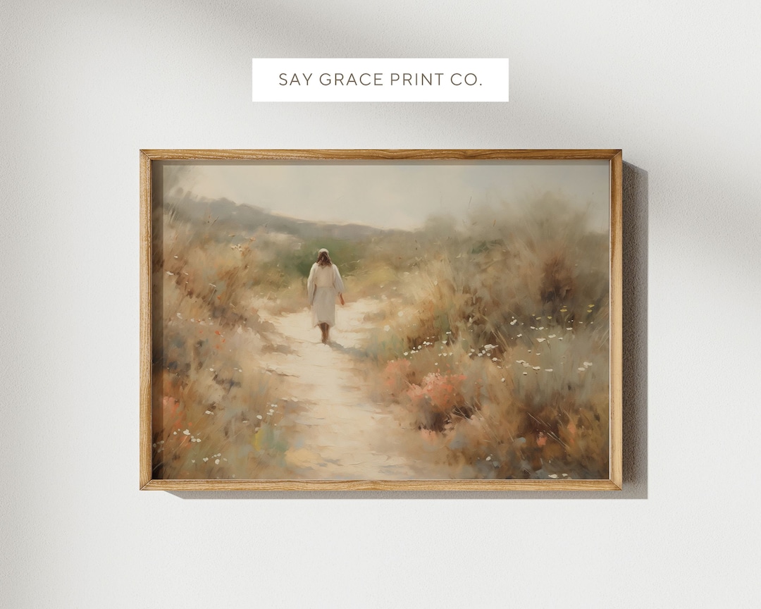 PRINTABLE Jesus Art, Come Follow Me. Christ Portrait, He is Risen ...