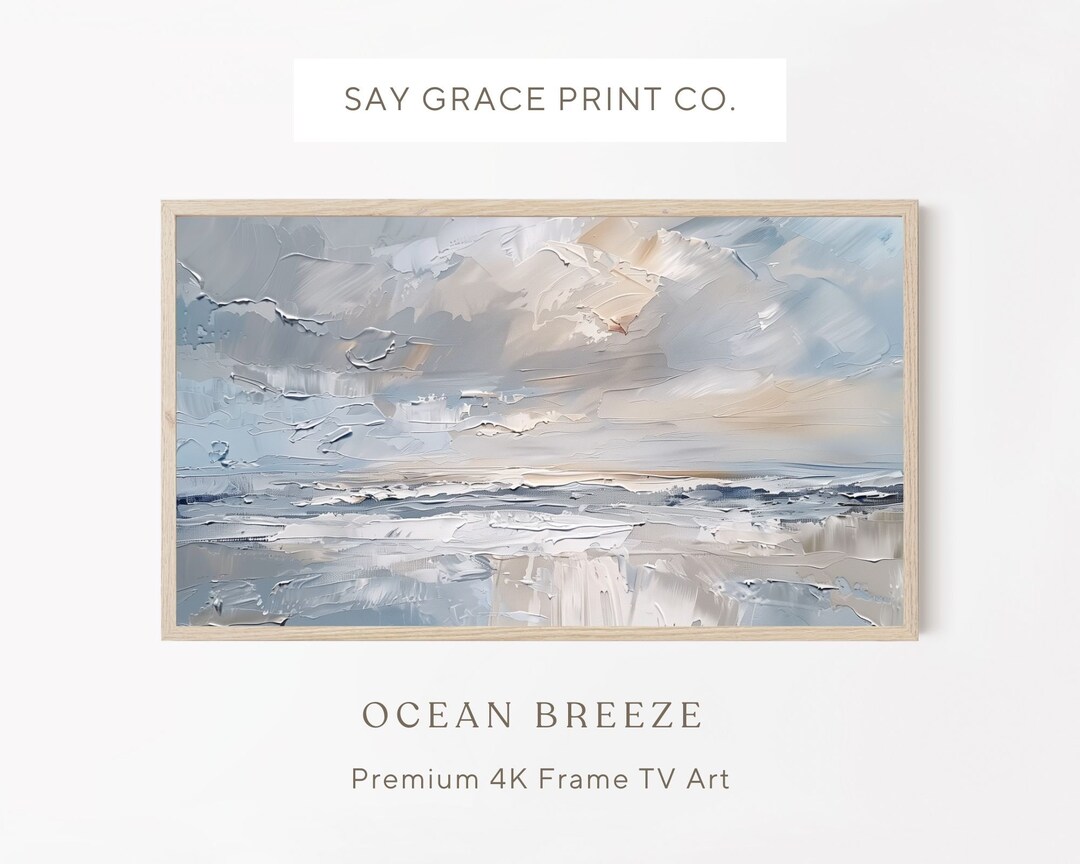 Ocean Tv Art, Beach Frame Tv, Frame Tv Art Coastal, Summer Frame Tv ...