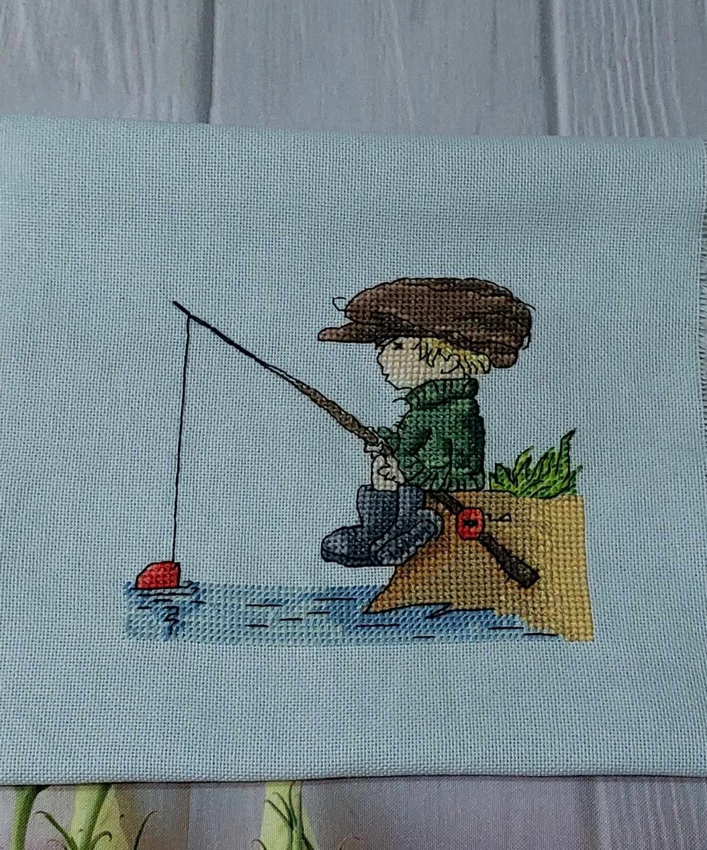 Fisherman Cross Stitch Boy Cross Stitch Pattern PDF Instant Download ...