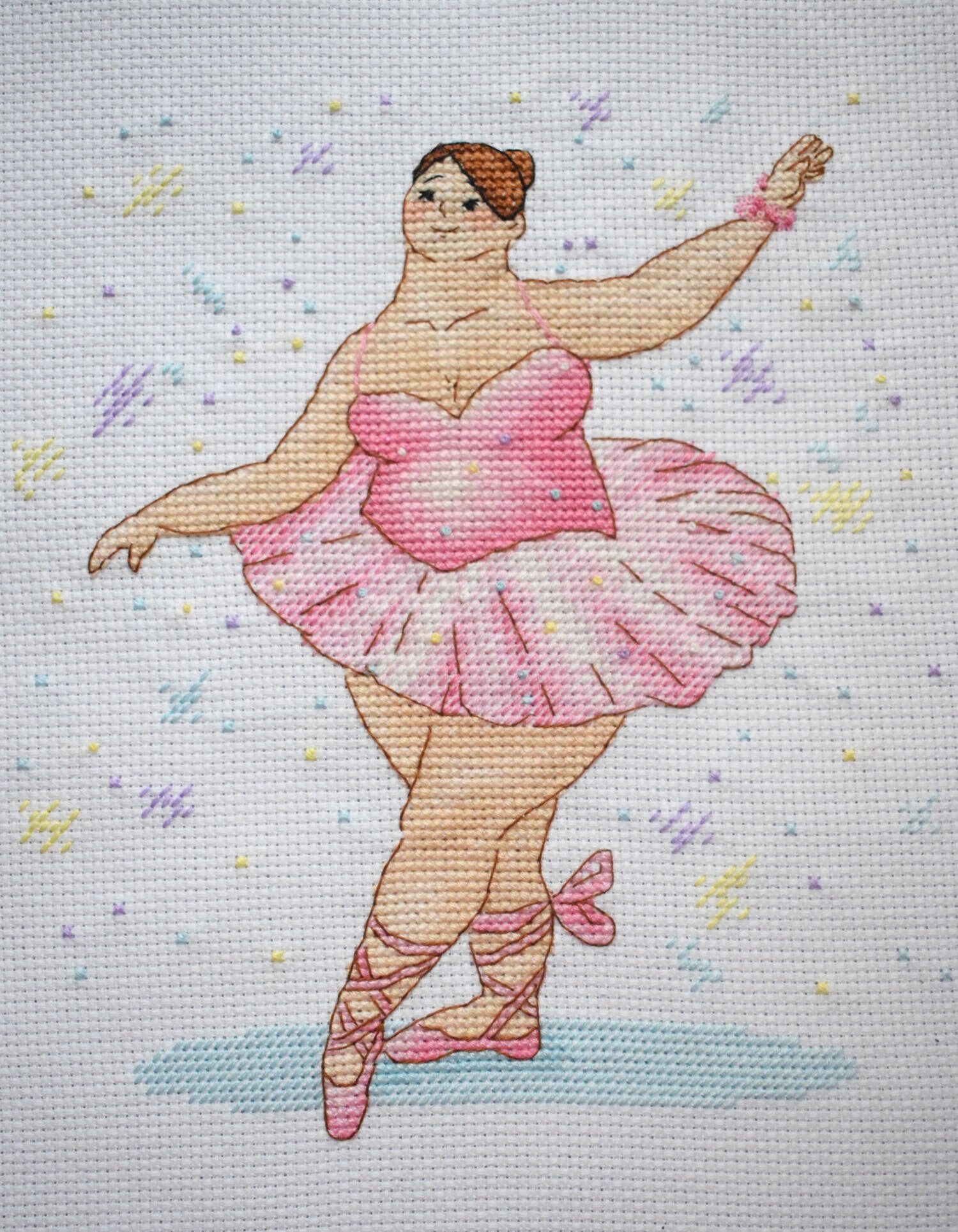 Balerina Cross Stitch Pattern PDF Instant Download Embroidery Cute Wall ...