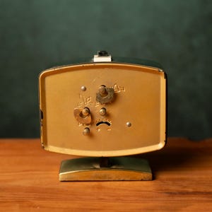 Mid Century Foreign Timemaster Table Clock / Mechanical Clock / Alarm ...