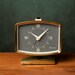 Mid Century Foreign Timemaster Table Clock / Mechanical Clock / Alarm ...
