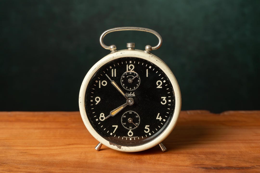 Vintage Wehrle Desk Clock / Mechanical Clock / Alarm / Vintage German ...