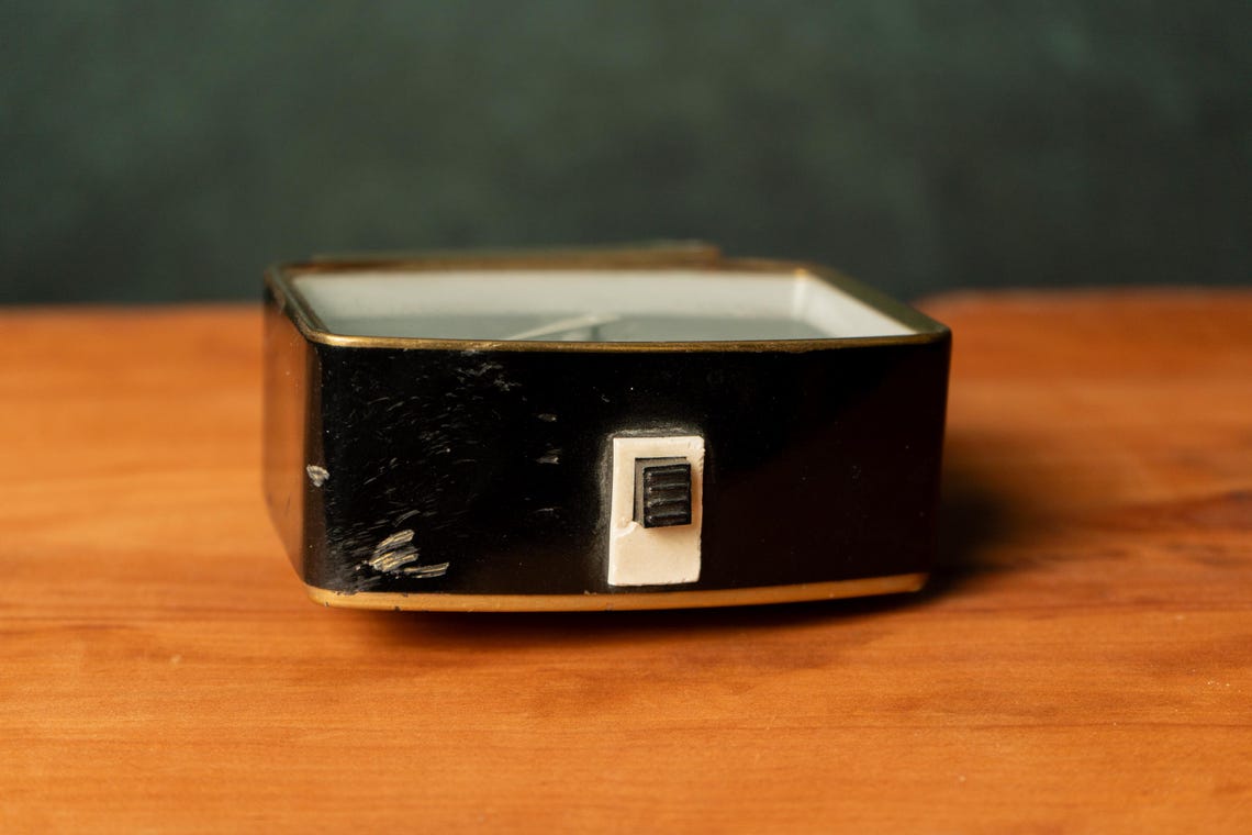 Mid Century Foreign Timemaster Table Clock / Mechanical Clock / Alarm ...